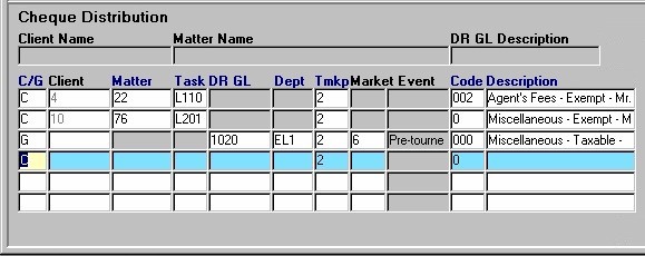 Firm Cheque Requisitions